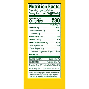 belVita Blueberry Breakfast Biscuits, 30 Total Packs, 5 Count(Pack of 6)