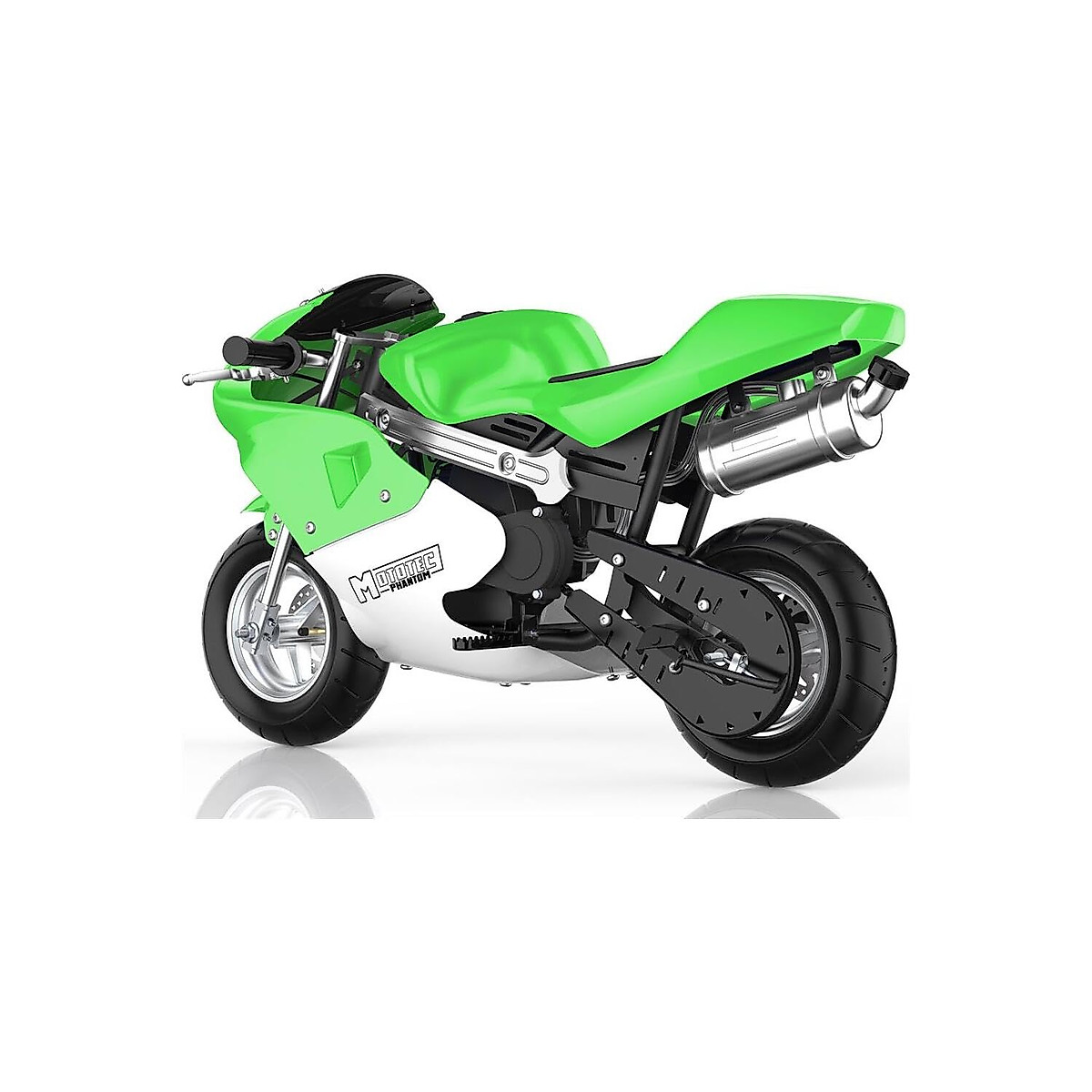 MotoTec Phantom Gas Pocket Bike 49cc 2-Stroke Green