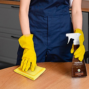 Method Daily Wood Cleaner 28oz Method Wood Polish 14 Oz, Daily Hardwood Cleaner Bundle with Microfiber Towel