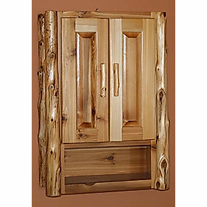 Cedar Log Toilet Cabinet