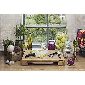 Kyocera FK-3PC BK 3Piece Advanced ceramic Revolution Series Knife Set, Blade Sizes: 5.5", 4.5", 3", Black