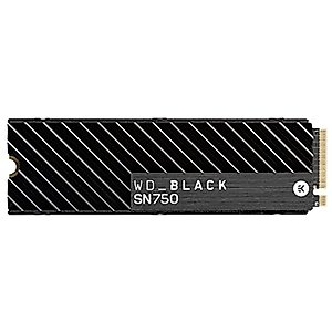 SanDisk WD Black SN750 NVMe SSD WDBGMP5000ANC - Disque SSD - 500 Go - interne - M.2 2280 - PCI Express 3.0 x4 (NVMe)