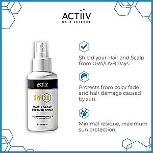 ACTIIV SPF 30 Hair + Scalp Defense Spray, 3 fl. oz.