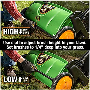 Scotts Outdoor Power Tools LSW70026S 26-Inch Push Lawn Sweeper, Black/Green