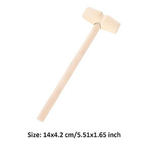 Gcroet Mini Wooden Hammer Seafood Shellfish Dessert Making Mallet Mini Educational Toy Mallet for Chocolate Jewelry Craft 30PCS Mini Wooden Hammer,Wooden Crab Mallet,Seafood Shellfish Hammers,Dessert
