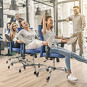 Office Chair Wheels, Set of 5,Huracan,Replacement Rubber Caster Wheels for Hardwood Floor, NOT Compatible IKEA,Computer Desk Wheels,Heavy Duty Casters