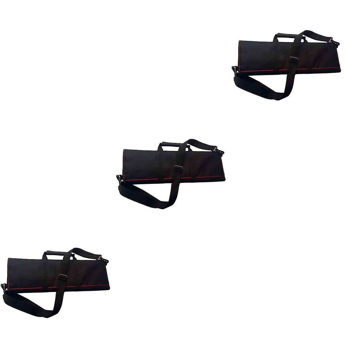 Alipis 3pcs Roll Cutter Sheath Kitchen Cutter Holder Waterproof Oxford Cloth Cutlery Holder Professional Chef Case Canvas Holder Stand Organizer Shoulder Straps Multifunction