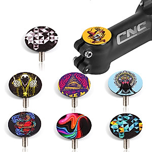 CNC Bike Headset Top Cap with Bolts，MTB Headset Cap for Bicycle Road Bike 1 1/8 Stems and Forks