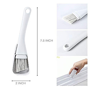 Cleaning Window Brush with Crevice Brush, Window Sill Cleaner Tool-Creative Door Window Groove Cleaning Brushes,Hand-held Crevice Cleaner Tools for All Corners and Gaps-4PCS