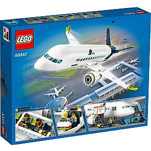 BRICKCOMPLETE Lego City 60367 Passenger Plane & 30639 Dog Park and Scooter Set of 2