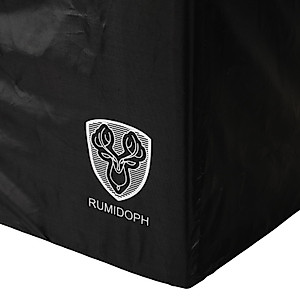 RUMIDOPH Waterproof Outdoor Cushion Storage Bag with Pad Handles Extra Large Zippered Patio Storage Bags for Furniture Cushions, Christmas Tree Carrying Bag, 65 x20 x25IN, Black