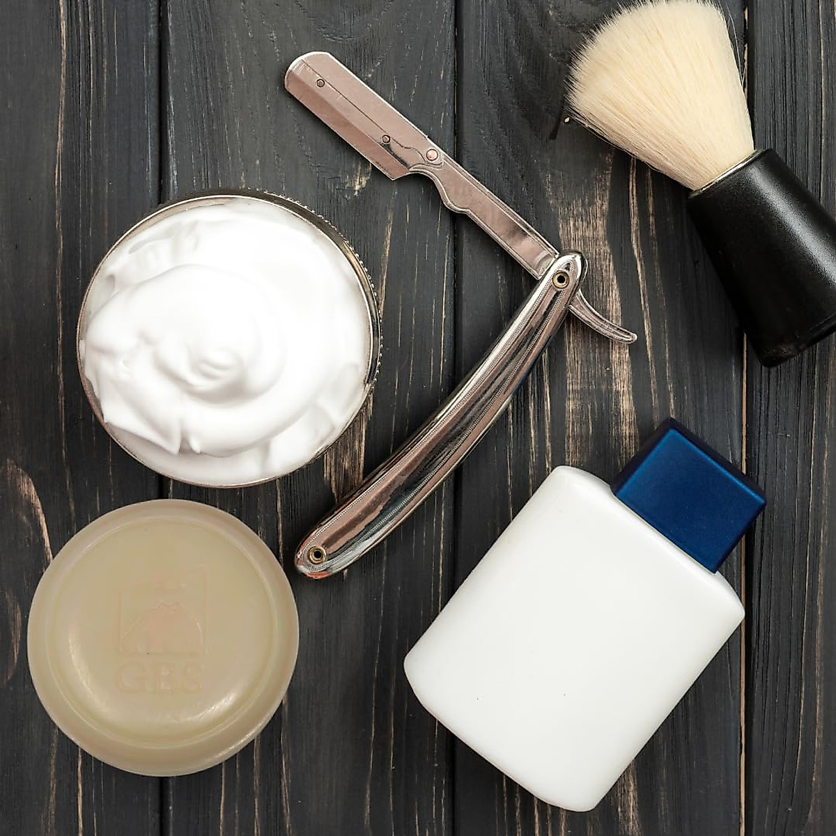 G.B.S 97% Men's Cedar & Pine Shave Soap –All Natural Shave Soap for Men- Creates a Rich Lather Foam for Ultimate Wet Shaving Experience (Cedar and Pine)