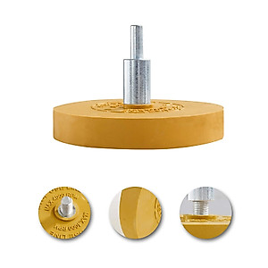 S SATC Decal Eraser Wheel Pin Stripe Removal Tool 1 Pack Adhesive Remover Wheel with Pad & Adapter Graphics Removal Tool Eraser