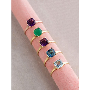 YoTreasure 1.81 ct. t.w. London Blue Topaz 10kt Yellow Gold Solitaire Ring Jewelry