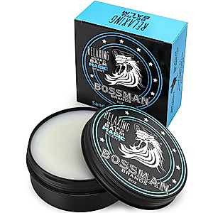 Bossman Relaxing Beard Balm - Beard Tamer, Relaxer, Thickener and Softener Cream - Beard Care Product - Made in USA (Magic Scent)
