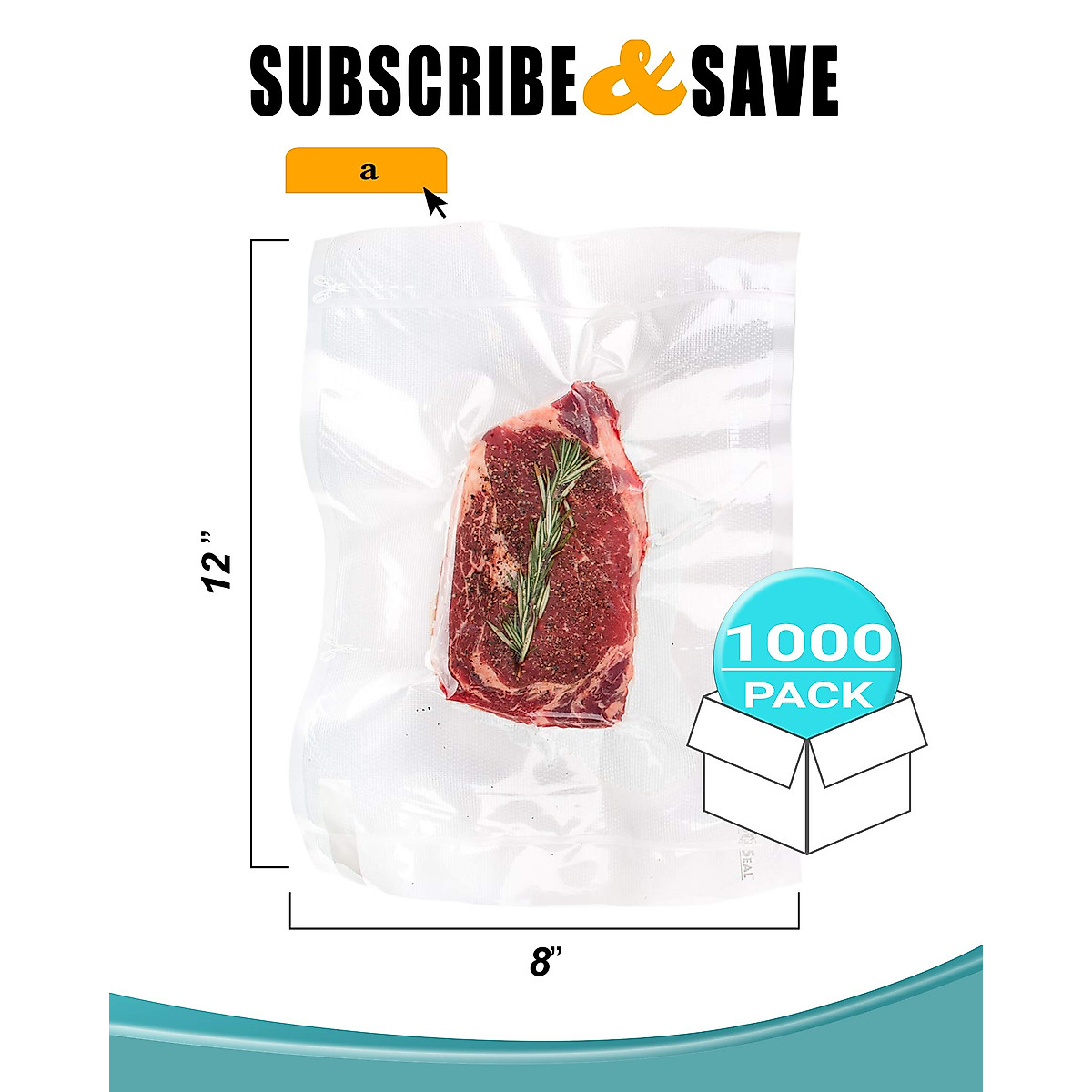 APQ Pack of 1000 Co-Extruded Vacuum Pouches, Clear 7 x 9. Vacuum food bags 7x9. 3 mil Thickness. USDA approved. Polyethylene bags for packing and storing. Perfect for Industrial, food service.