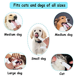 VQVAAQ Dog Toothbrush Cat & Dog Toothbrush Soft Bristle Pet Toothbrush Combo Pack for The Dental Care of Your Small to Large Dogs, Cats, Most Pets