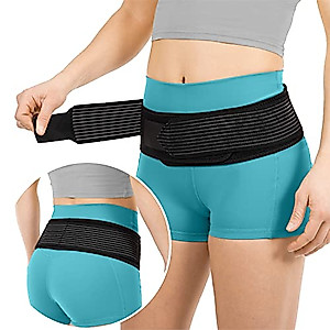 BraceAbility Anterior Pelvic Tilt Brace - Rotated Hip Posture Alignment Correction Belt for Tilted or Twisted Pelvis Girdle Pain, Posterior Pregnancy SPD Treatment, Lower Crossed Syndrome Support