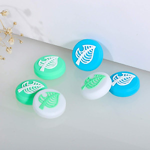 RGEEK 6PCS Leaf Joystick Thumb Caps for Nintendo Switch & Switch Lite, Thumb Stick Grips Analog Stick Cover, Soft Silicone for Joy-Con Controller