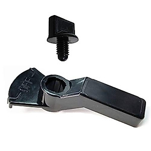 ATIE Never Lube Valve Handle R0487200/7433 and Knob 4603/R0486900 Replacement Kit Fits Zodiac Jandy 2-Port/3-Port NeverLube Valve Black/Gray Handles 4733, R0487200, 1301+