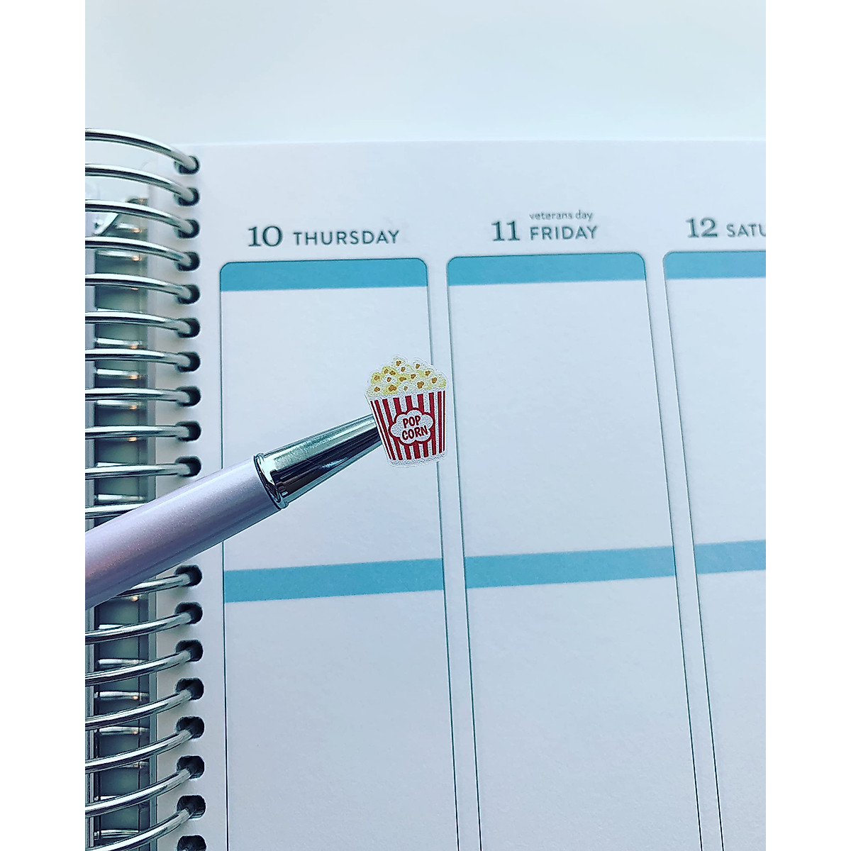 Popcorn Movie Night Vinyl Planner Stickers - S071