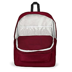 JanSport Superbreak Plus Backpack - Work, Travel, or Laptop Bookbag with Water Bottle Pocket, Russet Red