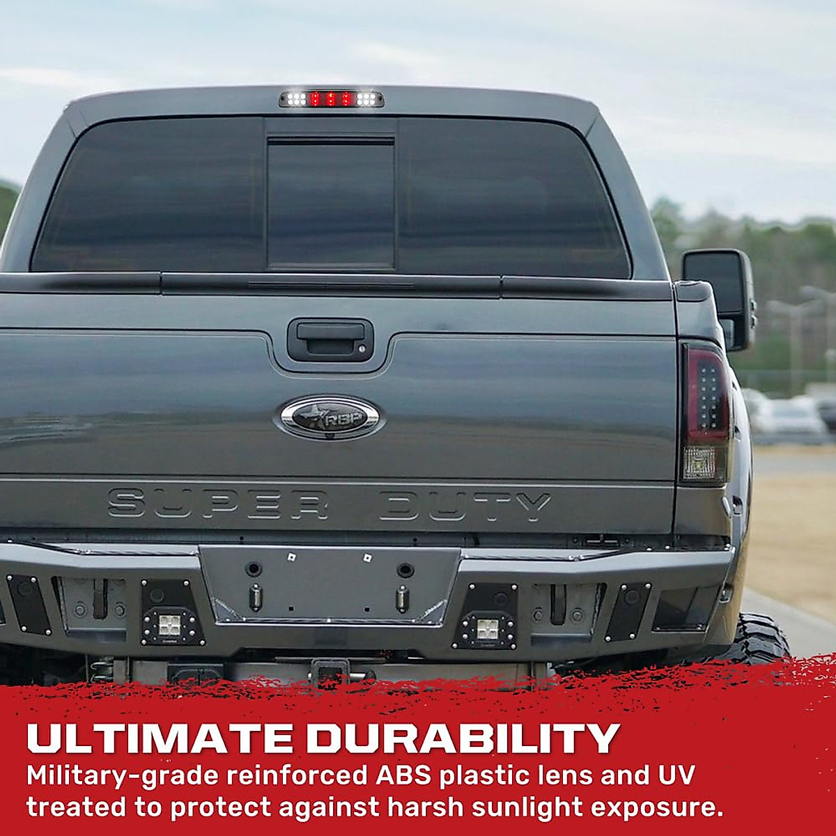 Recon 264116BK LED Third Brake Light Kit 1999-2006 Ford F250HD/F350/F450/F550 Super Duty & 1995-2003 Ranger - Smoked Lens