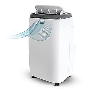 BLACK+DECKER 14,000 BTU Portable Air Conditioner with Heat and Remote Control, White