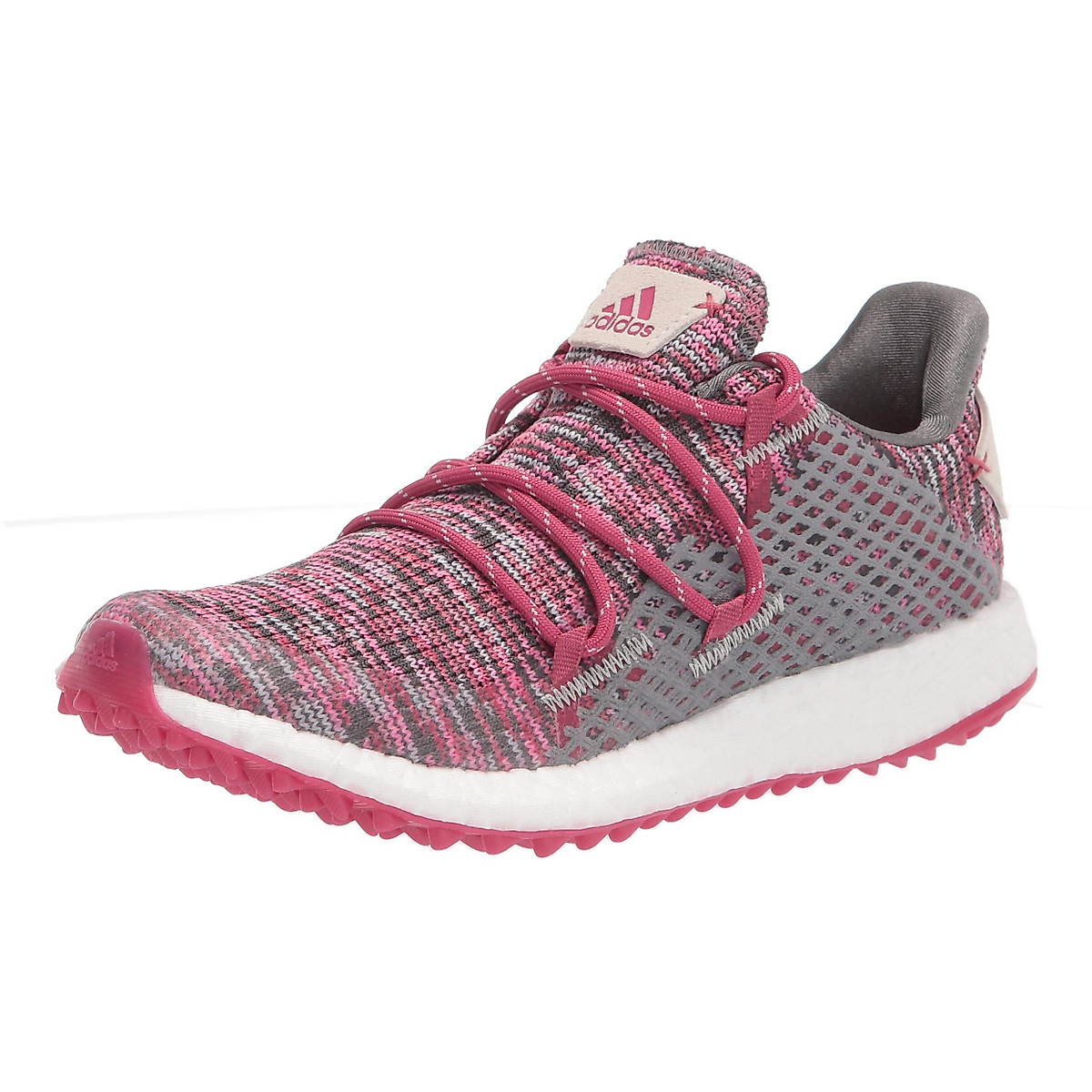 adidas Women's W Crossknit DPR Golf Shoe, Grey/Wild Pink/Screaming Pink, 9 US