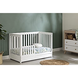 South Shore, Yodi Crib with Drawer, Pure White