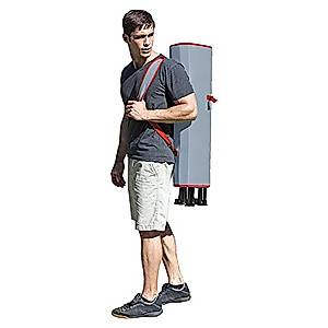 Kelsyus Premium Canopy Foldable Portable Outdoor Lawn Chair with Arm Rest, Cup Holder, and 50+ UPF Sun Protection Canopy, Red or Black