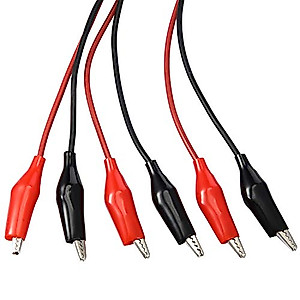 eBoot 2 Groups 1M Test Leads Set with Alligator Clips Double-ended Jumper Wires (2 Groups)