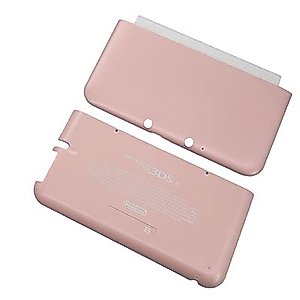 Replacement Front Back Faceplate Plates Upper & Back Battery Housing Shell Case Cover for 3DS XL/3DS LL Game Console - Pink