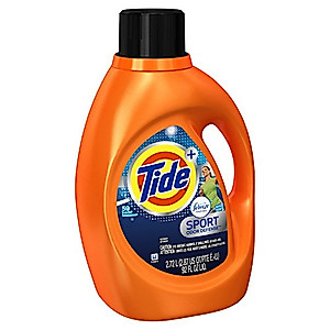 Tide Plus Febreze Fresh Sport Odor Defense Liquid Laundry Detergent, Active Fresh Scent, 2.72 L (59 Loads) - Packaging May Vary