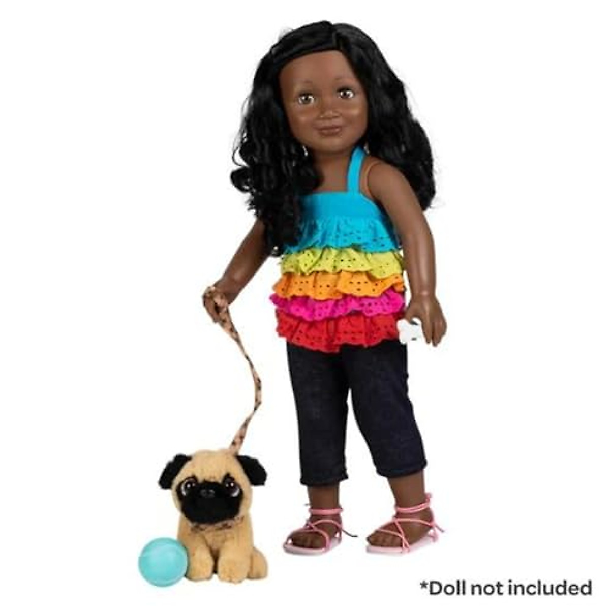 Adora Amazon Exclusive Amazing Pets - Soft and Cuddly Plush Pet for Amazing Girls Collection, Doll Accessory Set, Birthday Gift For Ages 6+ - Preston the Brown Pug