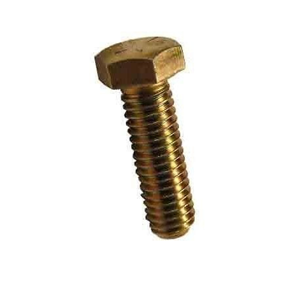 Newport Fasteners M6 x 20mm Hex Cap Screw Metric Class 10.9 Zinc Yellow Plated Steel (Quantity: 100 pcs) M6-1.0 x 20mm Hex Bolt/Coarse Thread/Fully Threaded/DIN 933