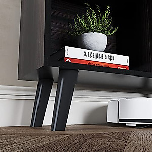 WAHEY Bookcase, 8 Cube Open Storage Display Bookshelf with Legs, HOFB012