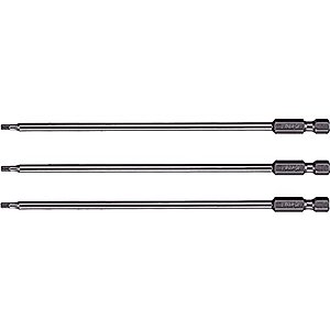 VEGA 1/4" Hex Power Bits. Professional Grade ¼ Inch Hex Shank 1/4", 6 Inch Power Bits. 1150H1664A-3 (Pack of 3)