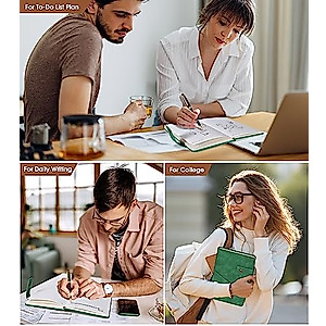 vfaejll A5 Lined Leather Journal Notebook for Men Women,5.9 X 8.4 Personalized Hardcover Journal with Pen,200 Pages 100 Gsm Thick Ruled Paper Daily Diary for School,Travel,Business,Work,Home,Writing