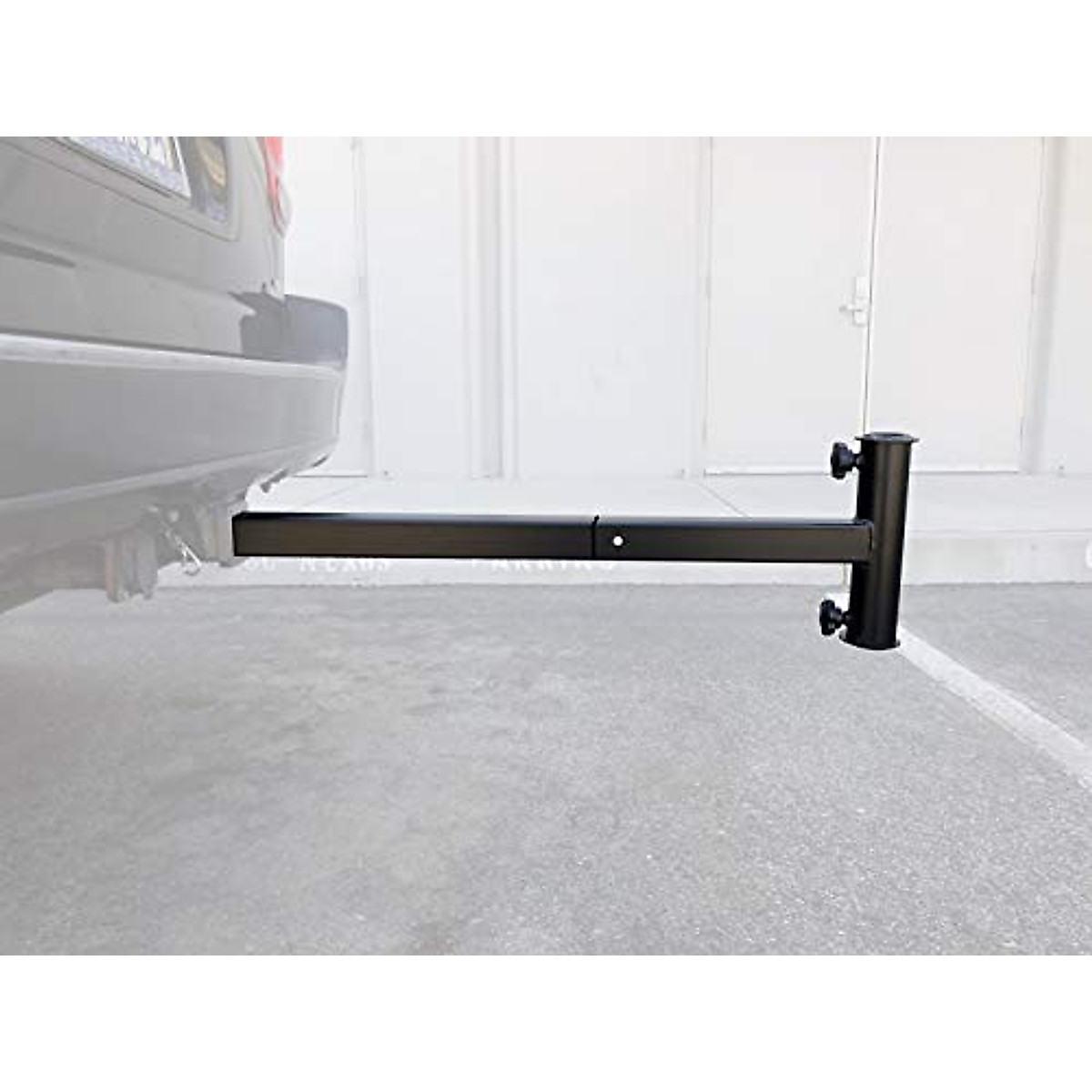 MAXXHAUL 50102 Hitch Mount Umbrella Holder - Durable and Sturdy - Great Support for Large Patio and Outdoor Umbrellas - Ideal for Traveling, Tailgating and Other Outdoor Events , Black