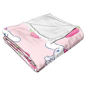 Northwest Sanrio Cinnamoroll Silk Touch Throw Blanket, 50" x 60", Berry Pattern