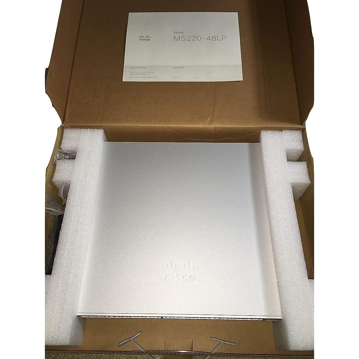 Cisco Meraki MS220-48LP-HW 48-Port Cloud Managed PoE+ Gigabit Switch - UNCLAIMED - NO LICENSE (Renewed)
