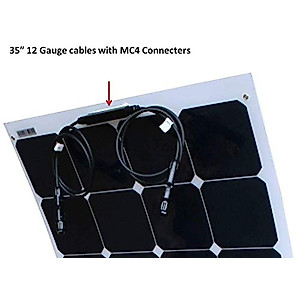 Solar Cynergy 120watt 12volt Monocrystalline Flexible-Bendable Solar Panel