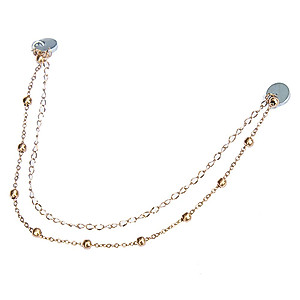 Kalimba Trill Chain Tremolo Kalimba Piano Chain Sand Music Instrument Chain for Finger Piano Thumb Piano Golden