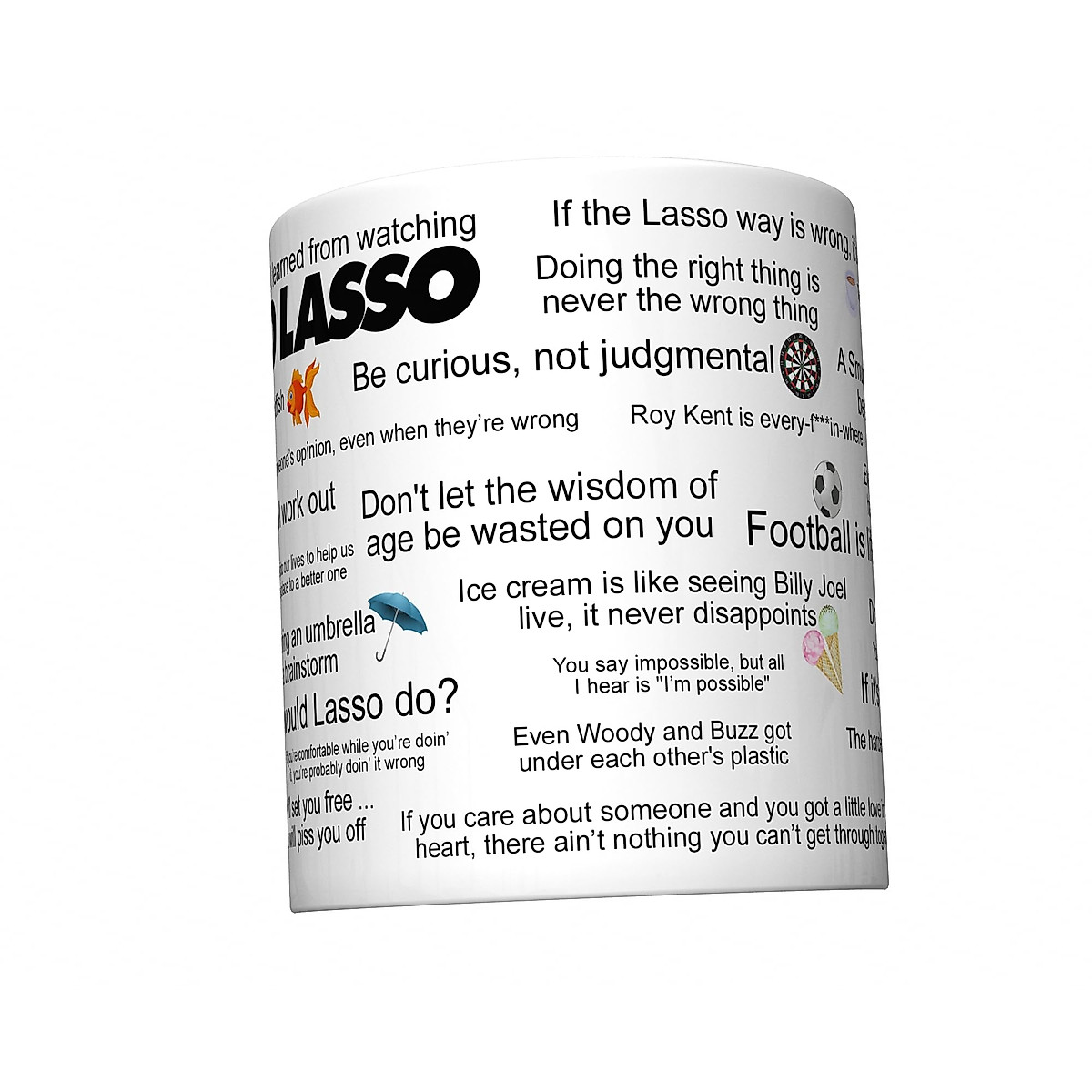 CJ Artisans Lessons I Learned From Watching Ted Lasso Inspirational Coffee Mug [LASSO]