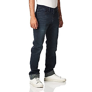 Nautica Men's 5 Pocket Straight Fit Stretch Jean, Pure Adriatic Sea Wash, 36W 32L