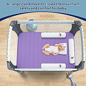 Moonlightfamily Anti Roll Pillow, Cylinder Bolster Anti Rollover Side Sleep Adjust Pillow, Indoors & Outdoors for Crib, Playpen, Car, Camping, Machine Washable, 4x16inch, 1pack