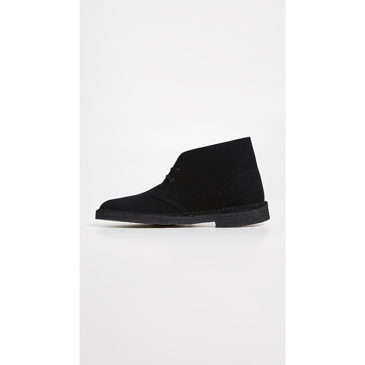 Clarks mens Desert Chukka Boot, Black Suede, 11.5 US