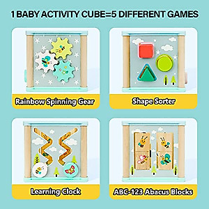 Jade Hare Wooden Activity Cube（3+）