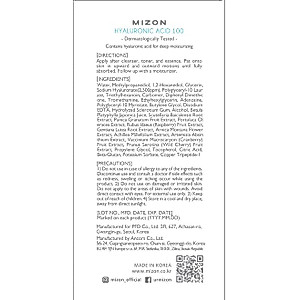 MIZON Hyaluronic 100 Korean Ampoule For Deep Hydration Dry Skin Firming Skin (1.01 fl oz)